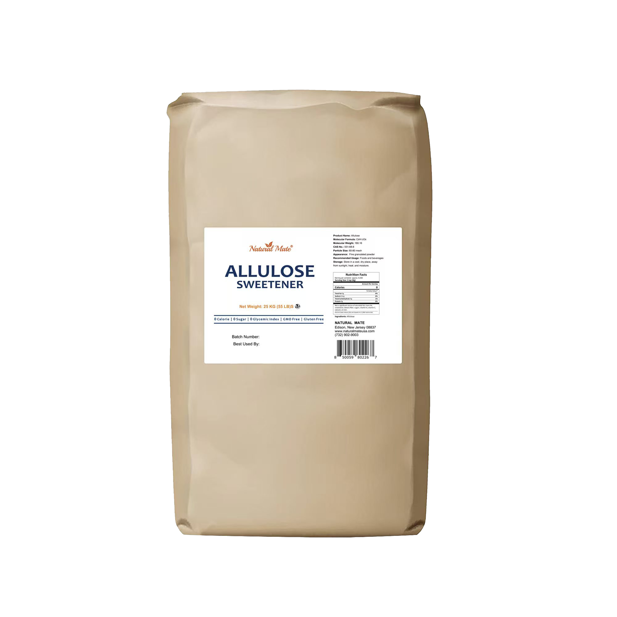Allulose - All Purpose Sweetener | 25KG or 55 LB/Bag (FINE POWDER ...