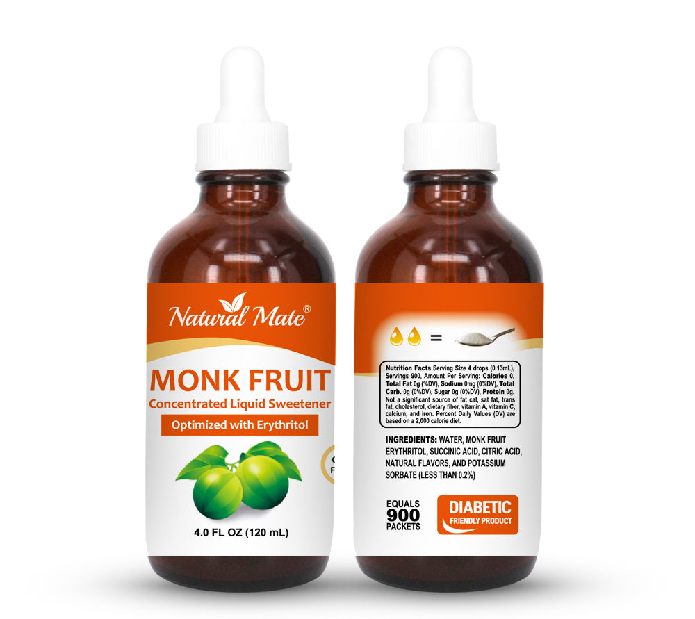 Pure Monk Fruit Liquid Sweetener (4 FL OZ) – Natural Mate USA