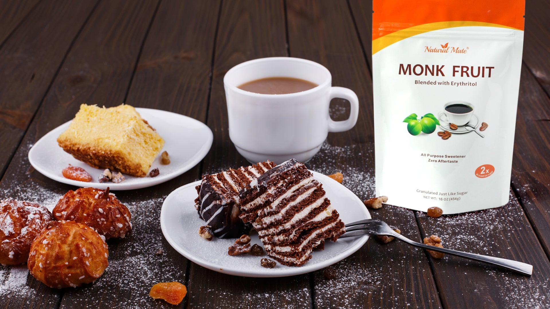 Monk Fruit Classic - All Purpose Erythritol Blend Sweetener | 1 LB OR ...