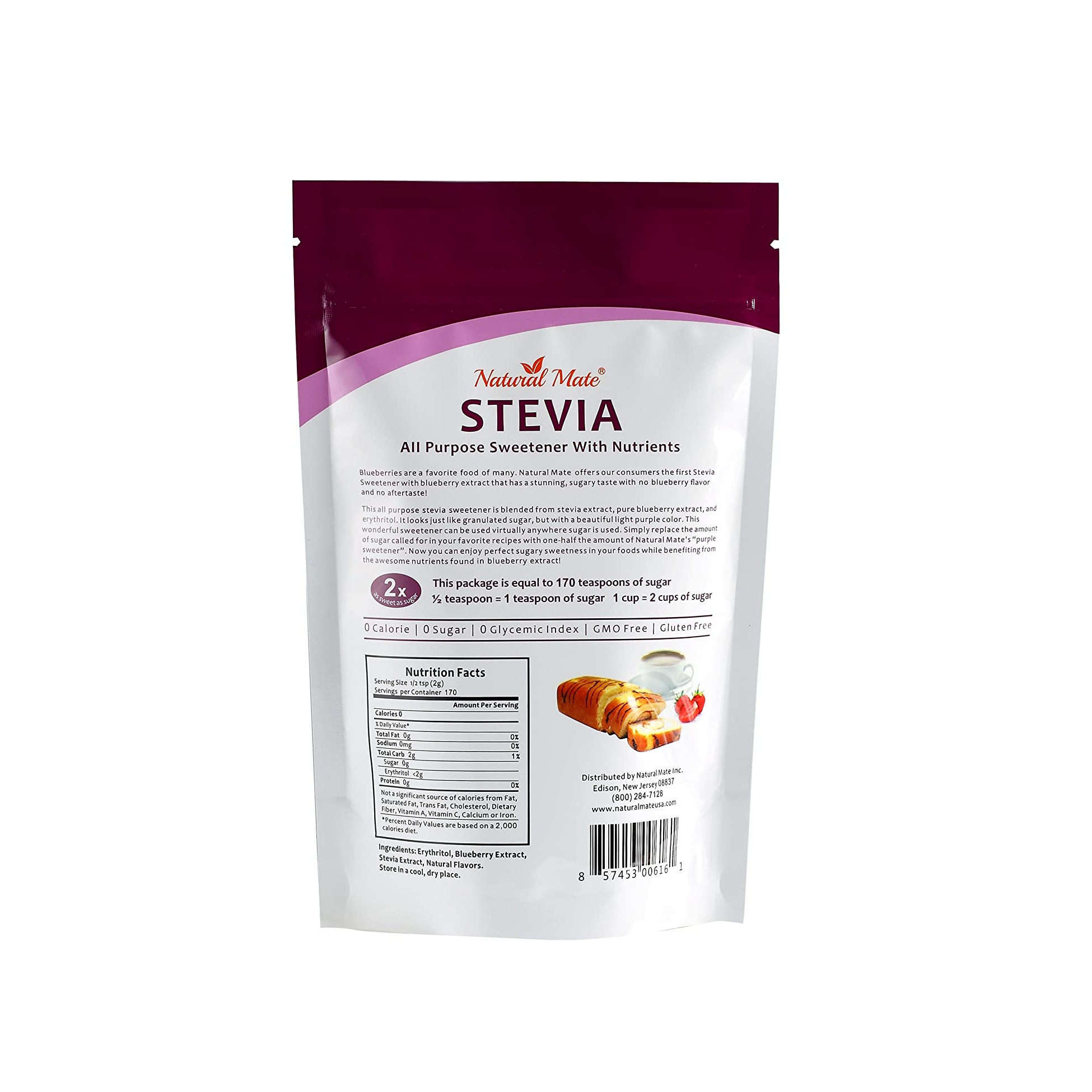 Nutritional Stevia Sweetener (with Blueberry Extract) – Natural Mate USA