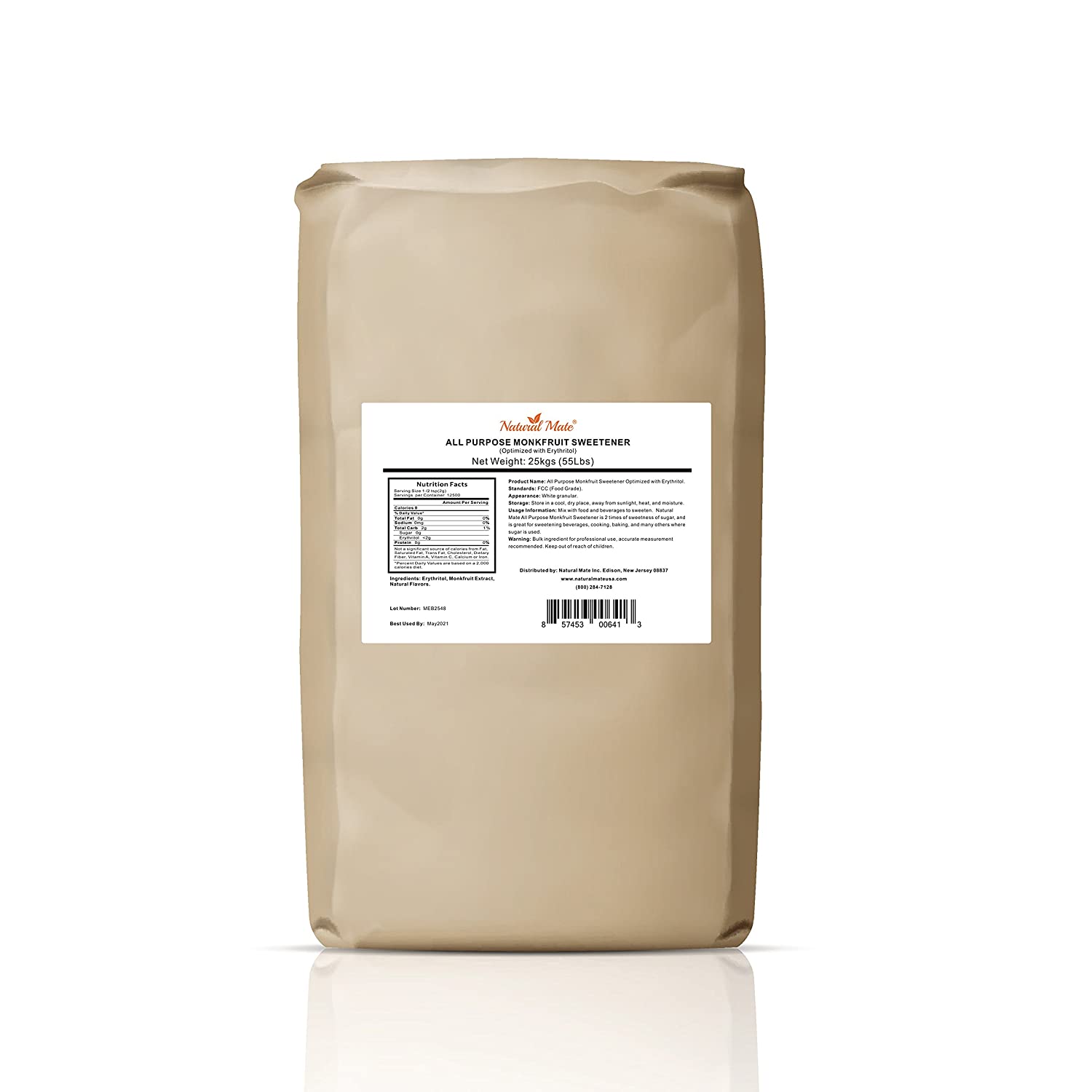 Monk Fruit Classic - All Purpose Erythritol Blend Sweetener | 25 KG/55 ...