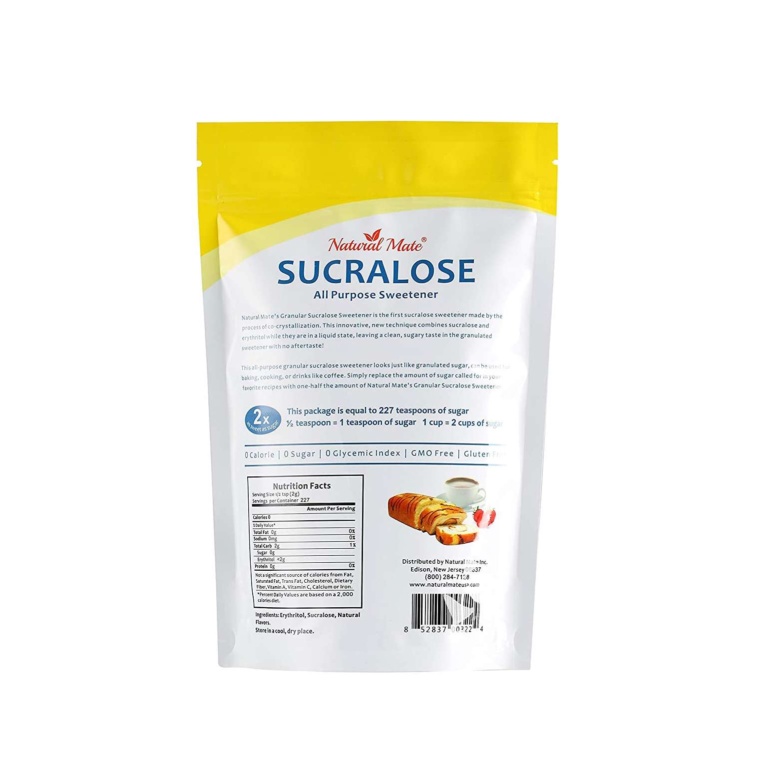 Sucralose All Purpose Erythritol Blend Sweetener | 1 LB or 16 OZ/Bag ...